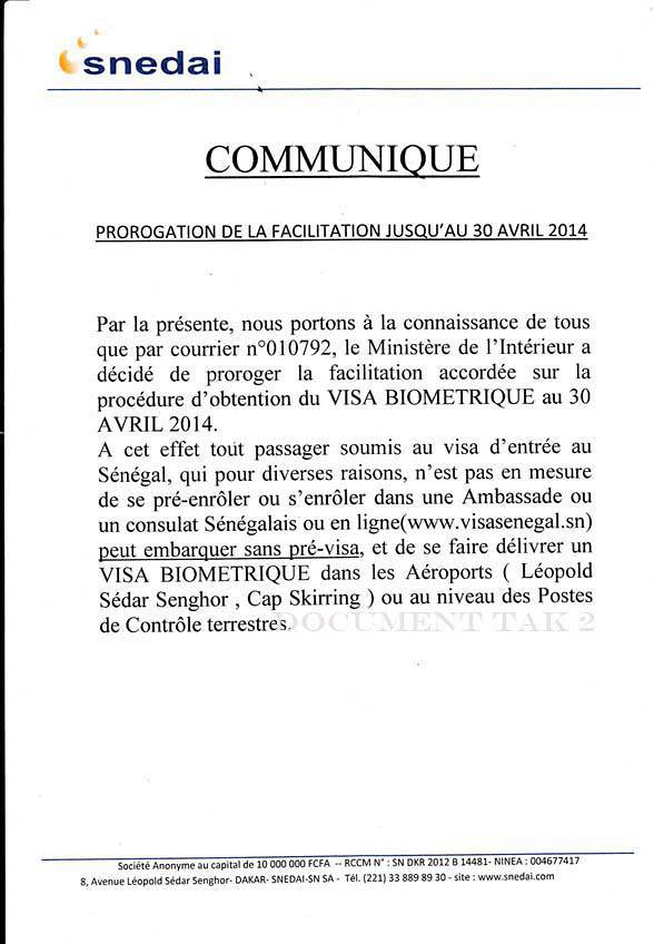 Visa Pour Le S n gal Nouveaut s Actualit Voyage S n gal Voyage Visa Pour Le S n gal Nouveaut s Actualit Voyage S n gal Voyage