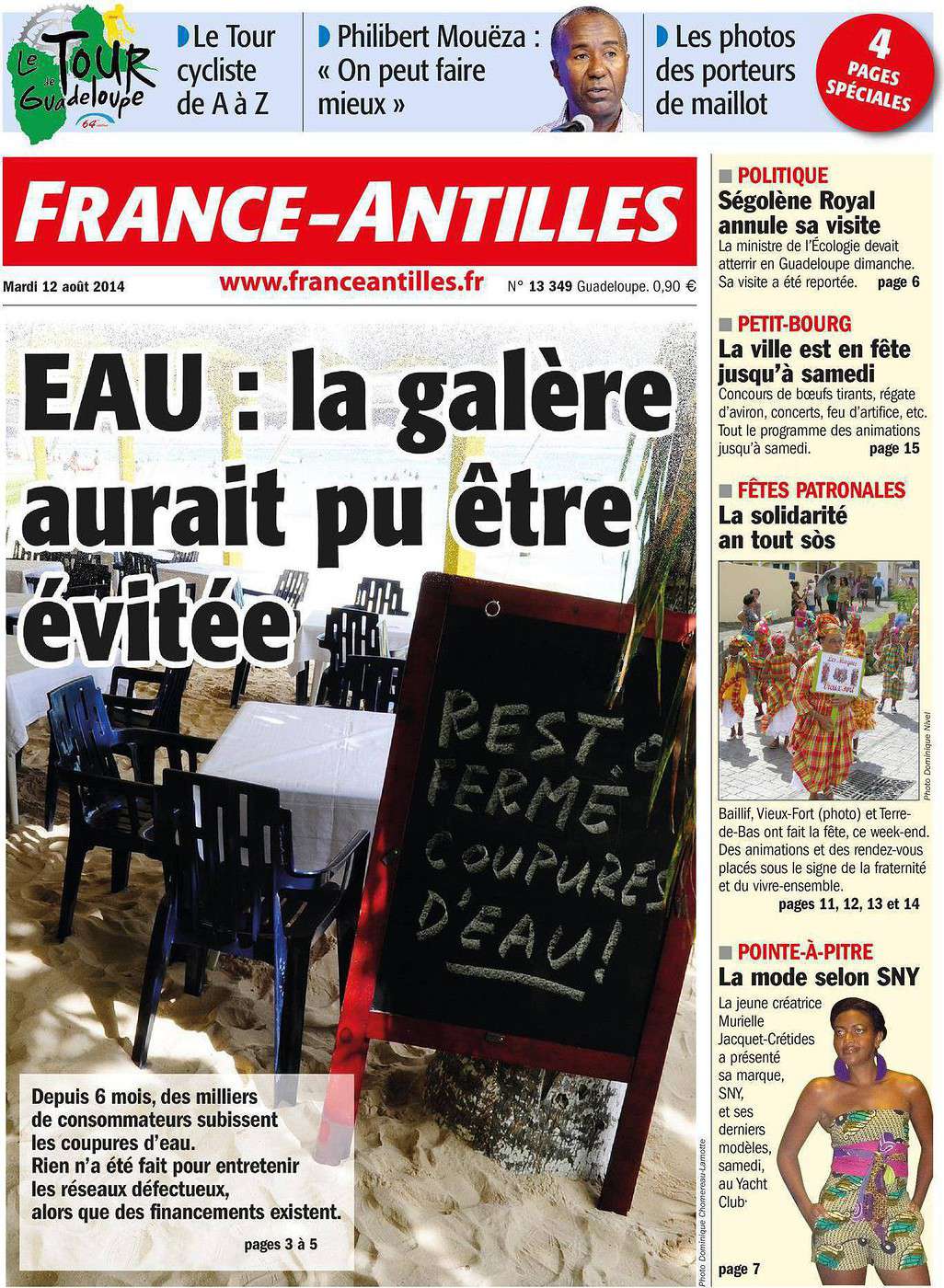 Coupures d’eau, eau non potable en Guadeloupe au moins jusqu'en 2015 ... Coupures d’eau, eau non potable en Guadeloupe au moins jusqu'en 2015 ...
