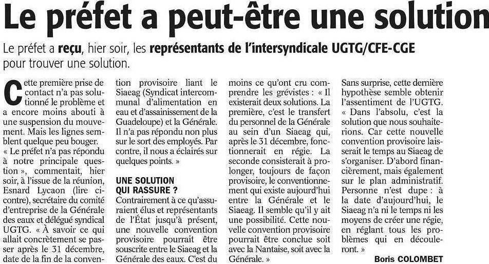 Coupures d’eau, eau non potable en Guadeloupe au moins jusqu'en 2015 ... Coupures d’eau, eau non potable en Guadeloupe au moins jusqu'en 2015 ...