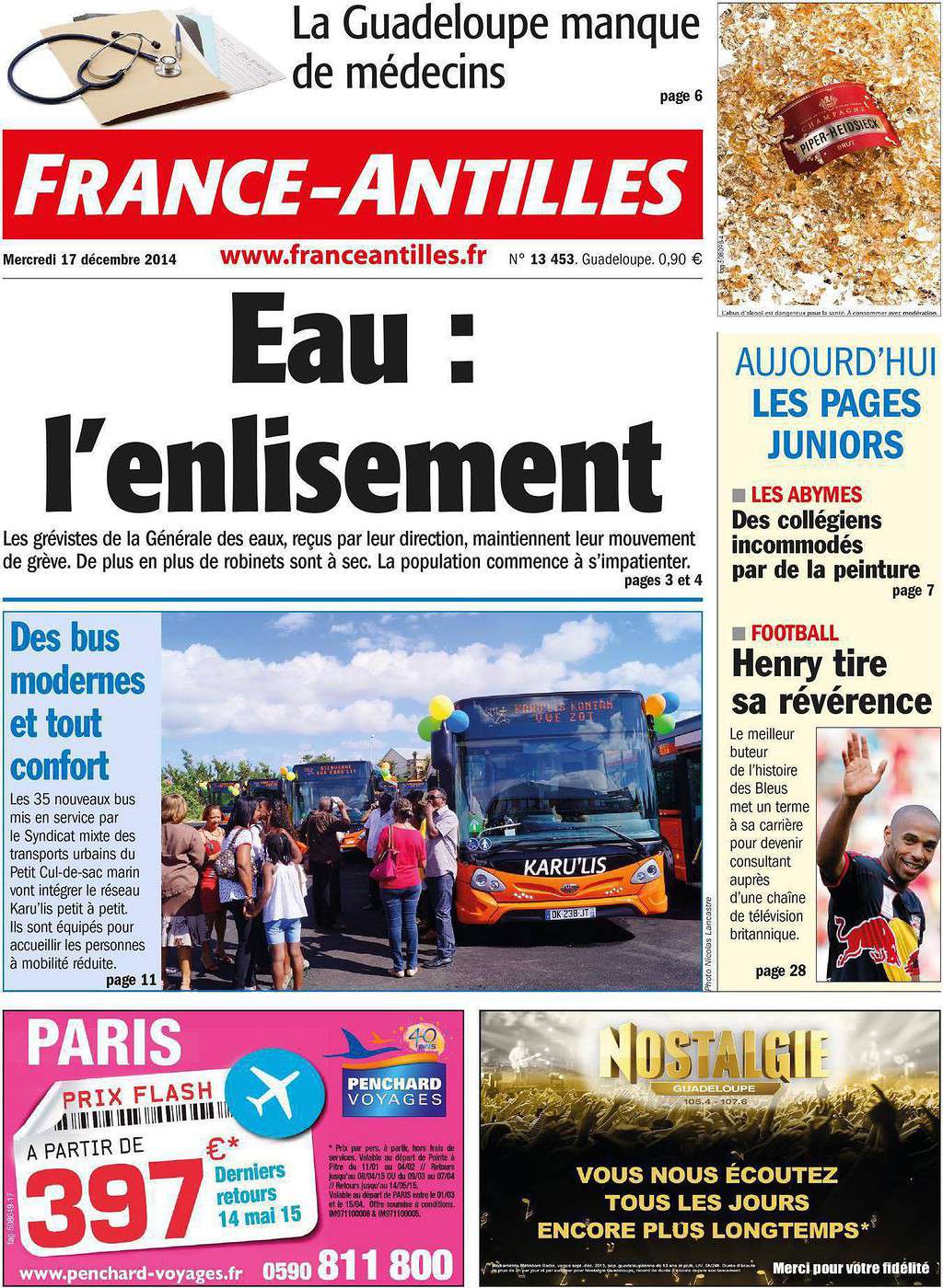 Coupures d’eau, eau non potable en Guadeloupe au moins jusqu'en 2015 ... Coupures d’eau, eau non potable en Guadeloupe au moins jusqu'en 2015 ...